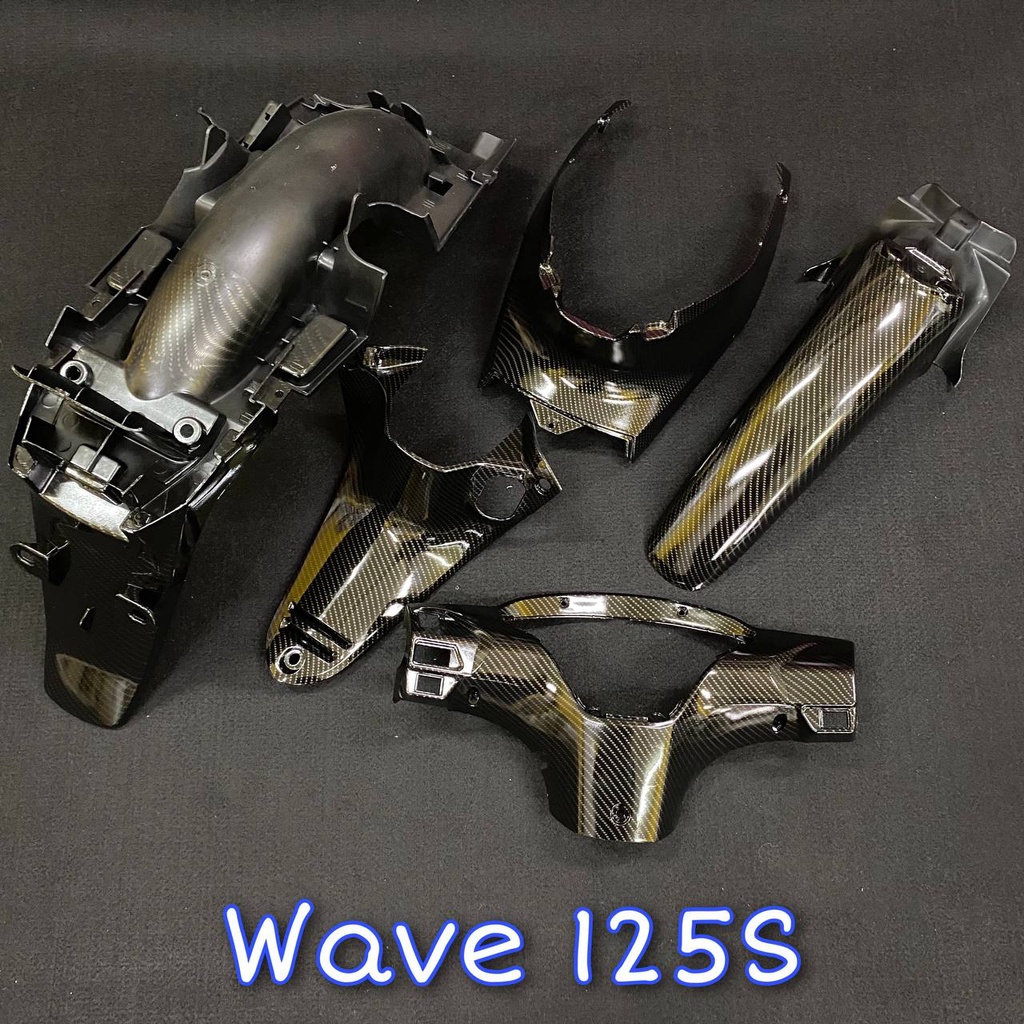 💥 🇹🇭 CARBON 5D NEW LOOK 🇹🇭 WAVE 125S 125i WATER TRANSFER CARBON 5D THAI ...