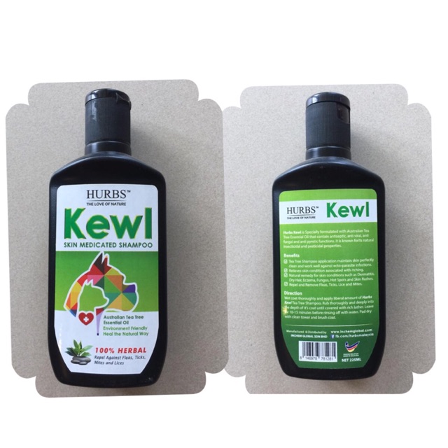 Hurbs Kewl Cat / Dog Medicated Shampoo 225ml (Anti Fungul, itchy ...