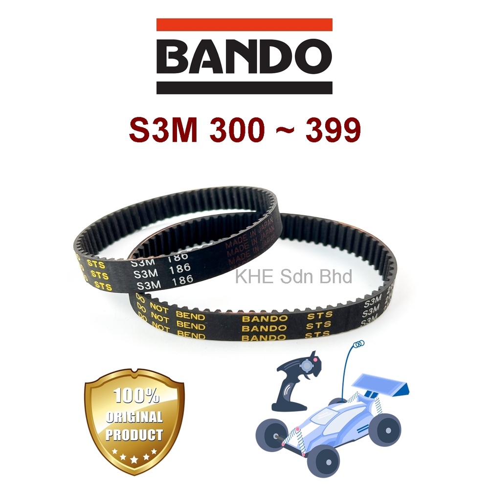 RC Car Belt S3M 309 327 351 384 390 396 Bando Timing Belt (made in ...
