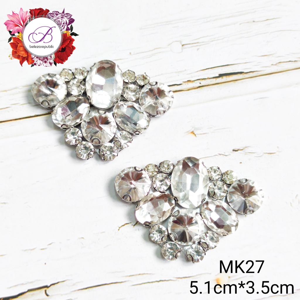 Part B- 2pcs/Sepasang Beleza Beads Shoe Sticker Kasut Nikah Perempuan ...