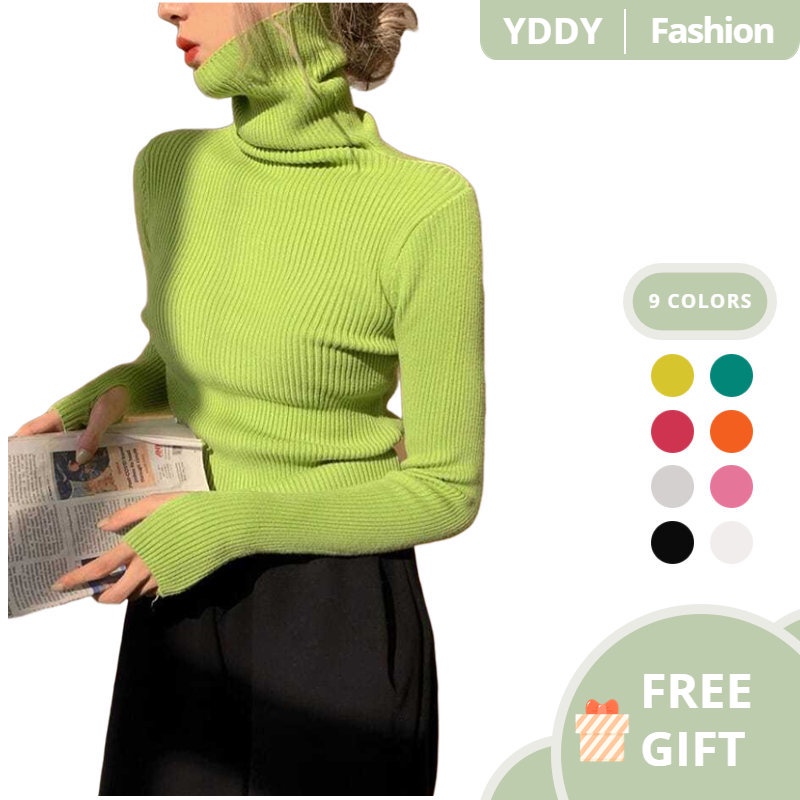 [YDDY] Pile of Turtlenecks with Thickened Sleeves Refers To Sweaters ...