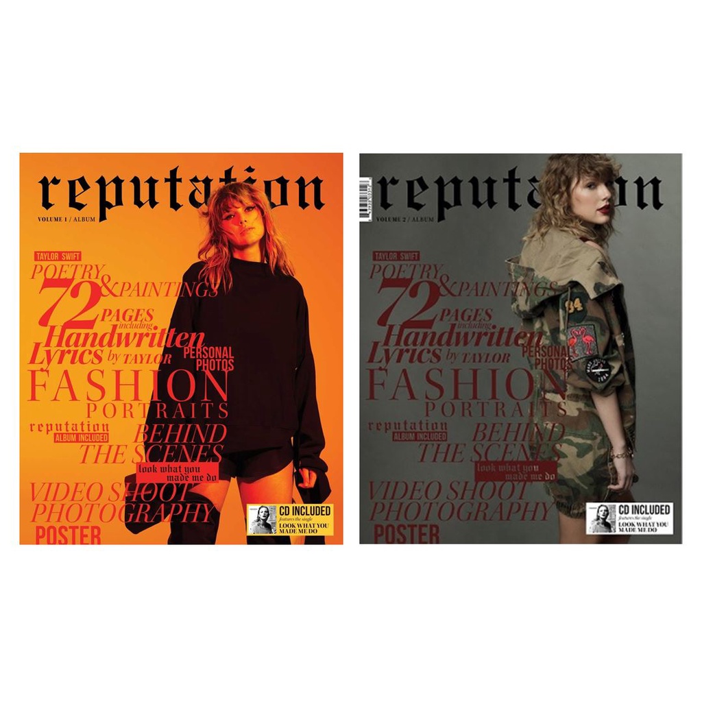 Taylor Swift - reputation Vol.1/Vol. 2 (Deluxe Edition) (Import from UK ...