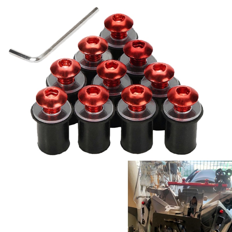 M5 Bolts Motorcycle Windscreen screws kits For Suzuki K1 K2 K3 K4 K5 K6 ...