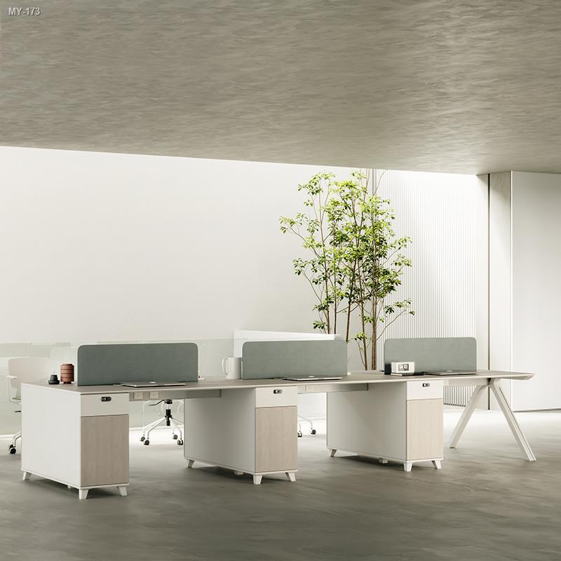 Office staff office desk and chair combination simple modern work ...