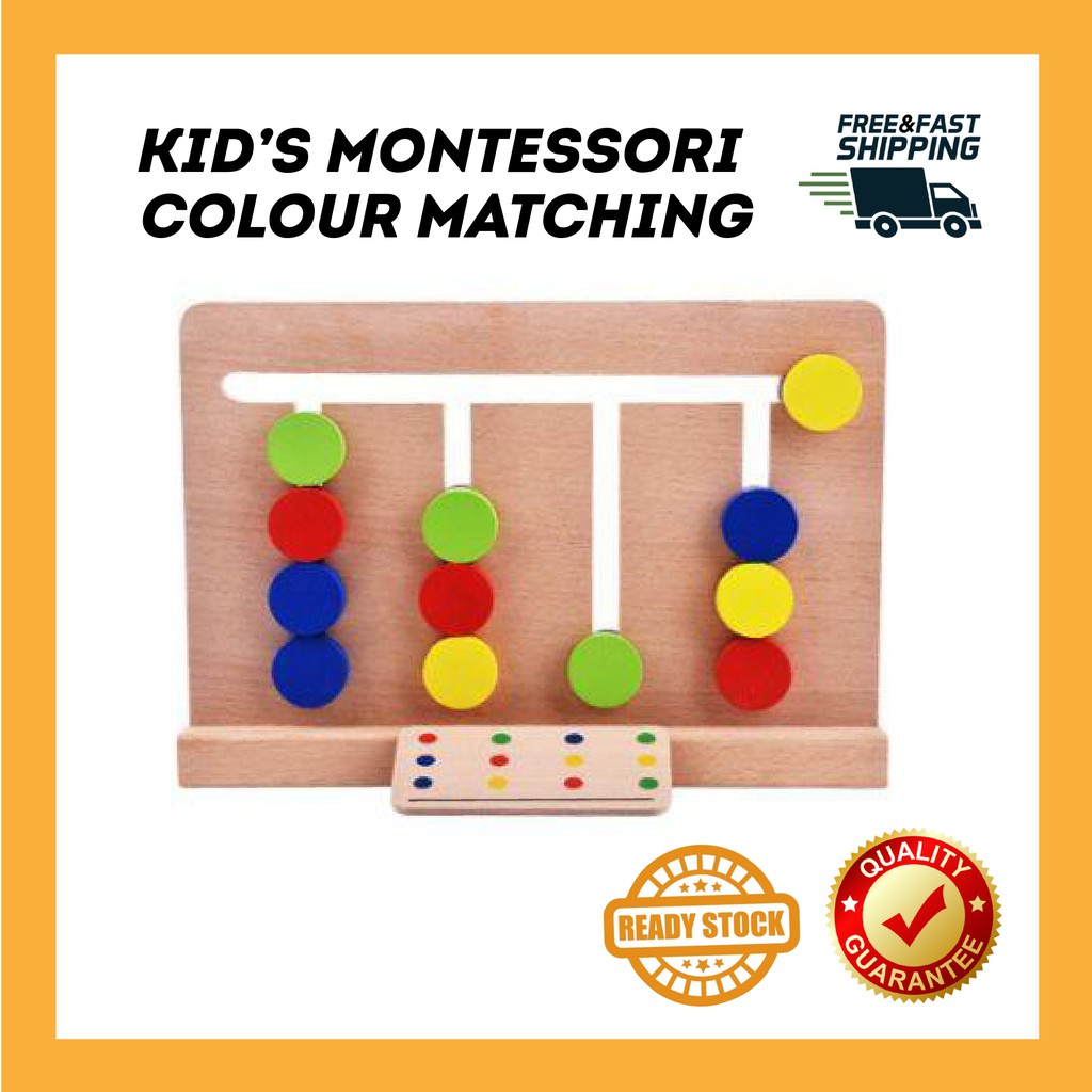 KIDS MONTESSORI COLOUR MATCHING TOY 🔥 READY STOCK | Shopee Malaysia