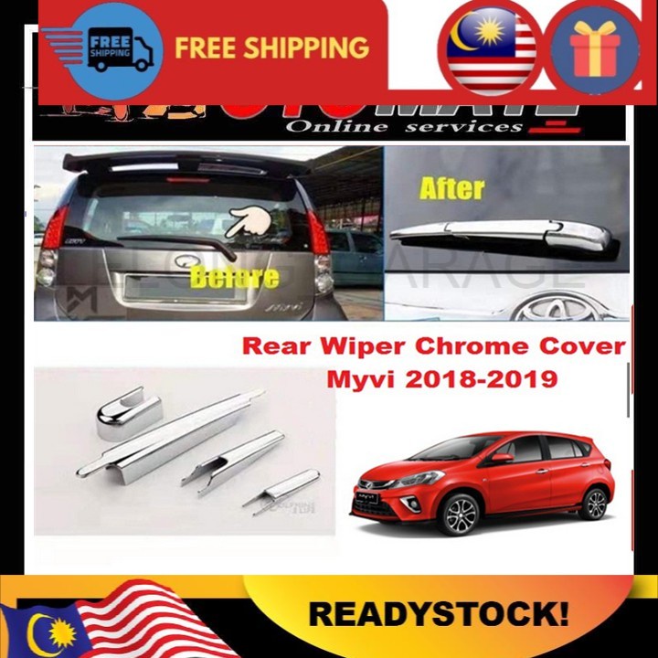 Perodua Myvi 2018 Chrome Rear Wiper Cover | Shopee Malaysia