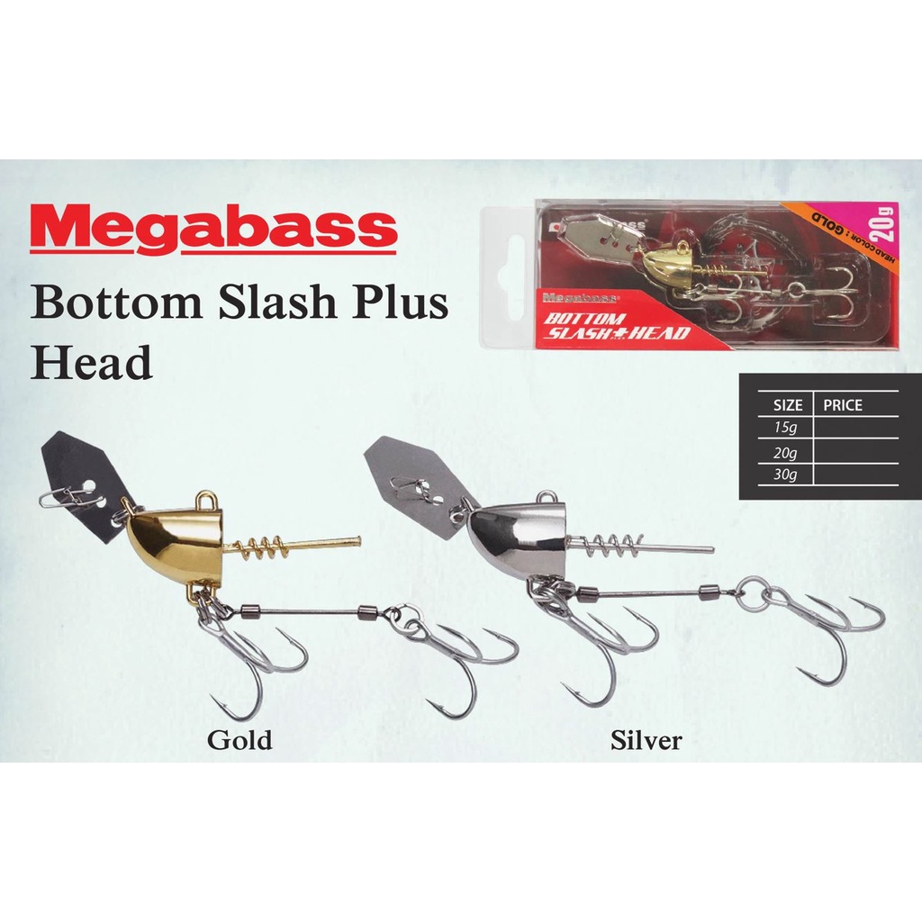 MEGABASS fishing BOTTOM FLASH PLUS HEAD PLASTIC BAIT HEAD | Shopee Malaysia