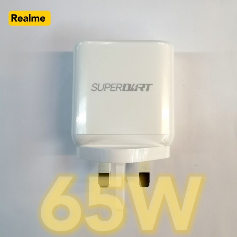 Realme 65W Charger Support SuperDart SuperVOOC Fast Charging With 6.5A ...