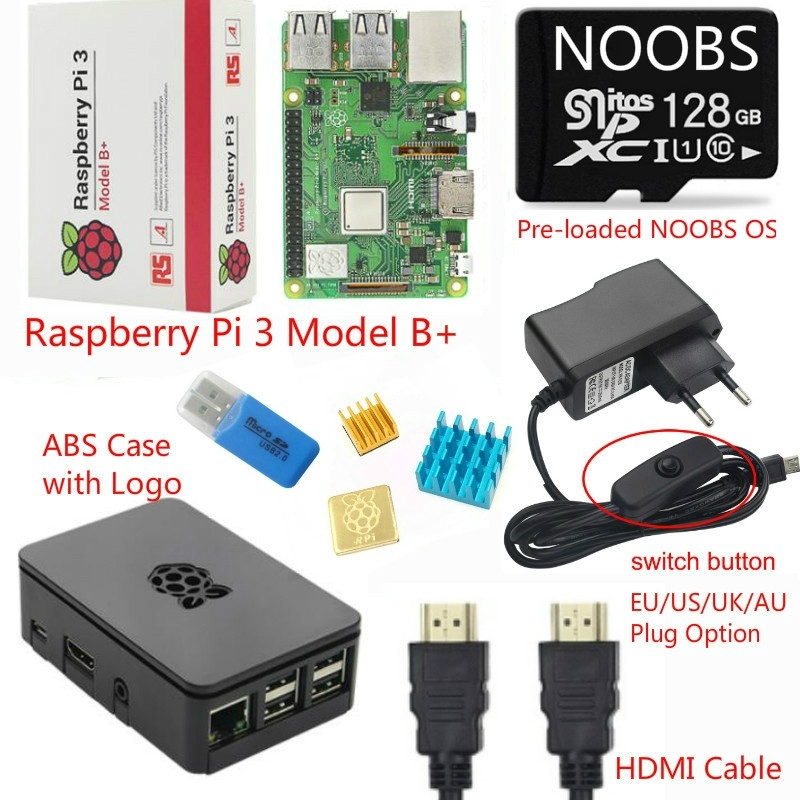 Raspberry Pi 3 Model B+ (plus) Starter Kit pre-installed Raspbian System | Shopee Malaysia