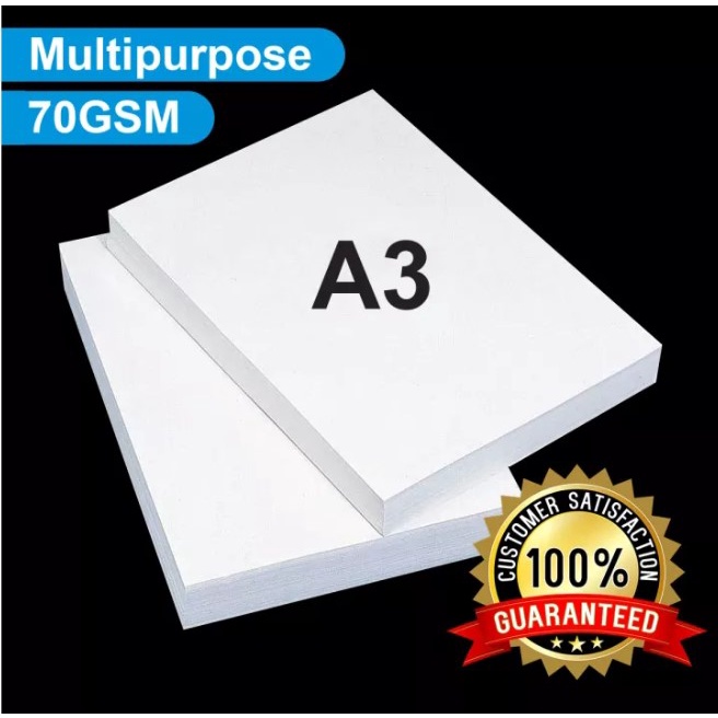 Multipurpose A3 Paper 70gsm (100pcs) | Shopee Malaysia
