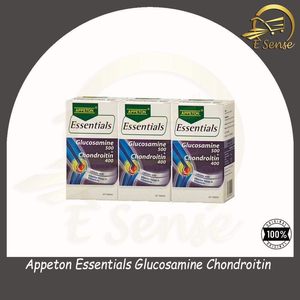 [E SENSE] Appeton Essentials Glucosamine 500mg+ Chondroitin 400mg ...