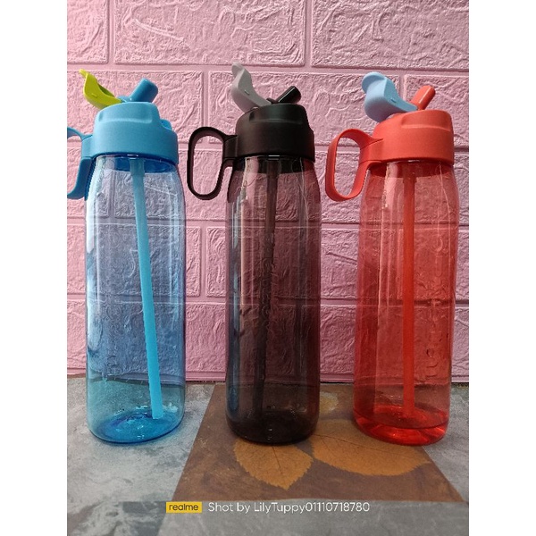 Tupperware H2GO Straw Bottle Crystal Botol macam kaca | Shopee Malaysia