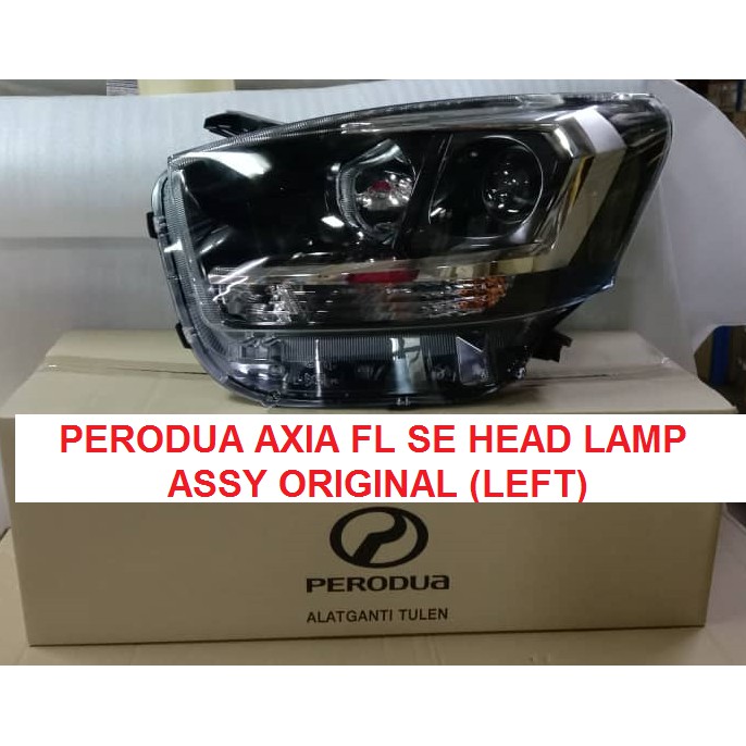 PERODUA AXIA (2014--2018) FL SE HEAD LAMP ASSY ORIGINAL (PERODUA) (LEFT ...