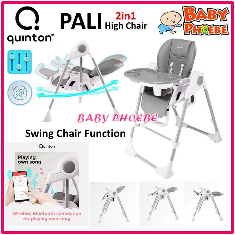 Quinton Pali 2 in 1 Baby Electric Swing High Chair Highchair Dining ...