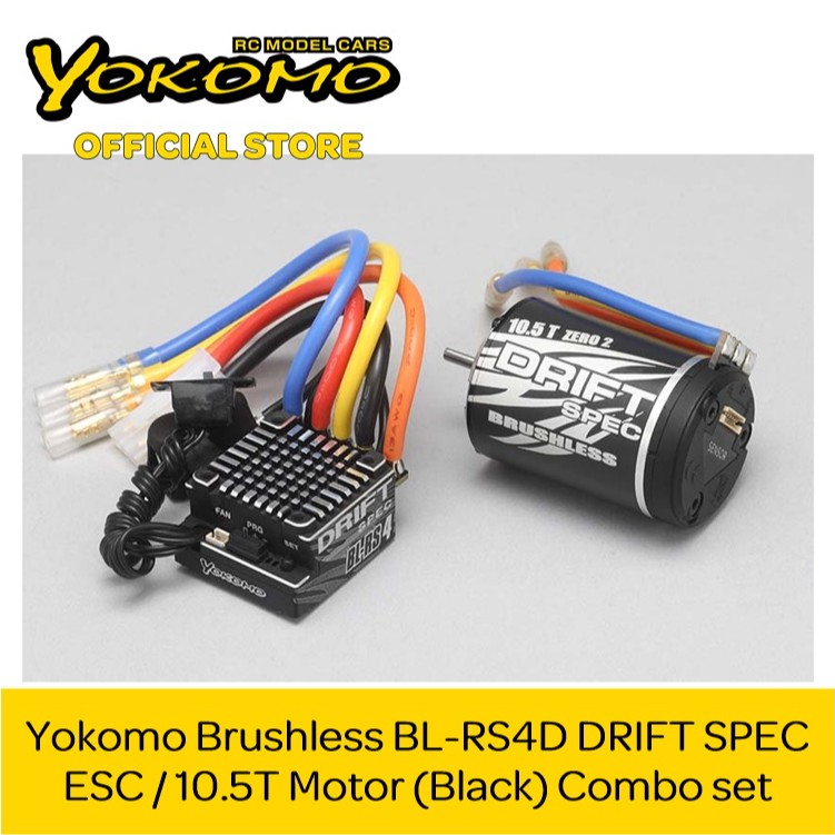 Yokomo Brushless BL-RS4D DRIFT SPEC ESC / 10.5T Motor (Black) Combo set (BL-R4105D) | Shopee ...