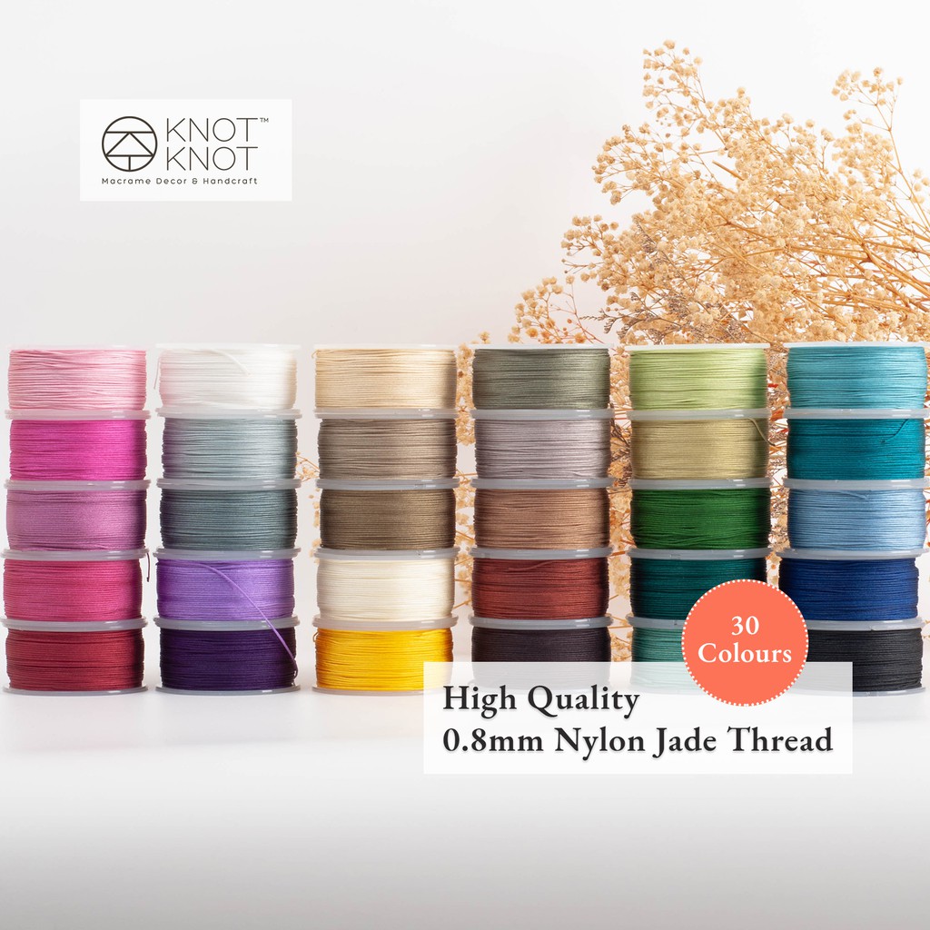 [Micro-Macrame] 0.8mm Nylon Jade Thread #72 (65m) DIY Handcraft ...