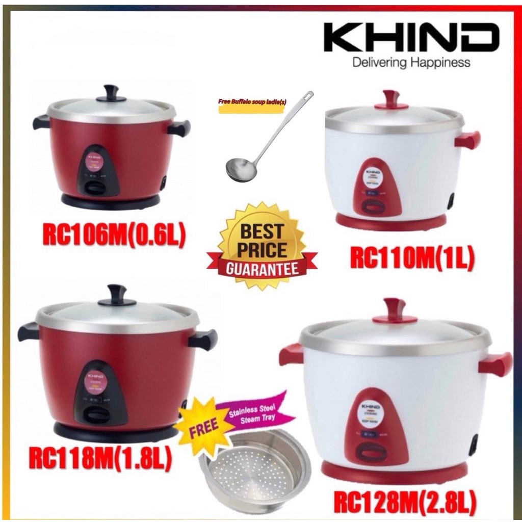 [READY STOCK] Khind Anshin Rice Cooker With Stainless Steel Inner Pot ...