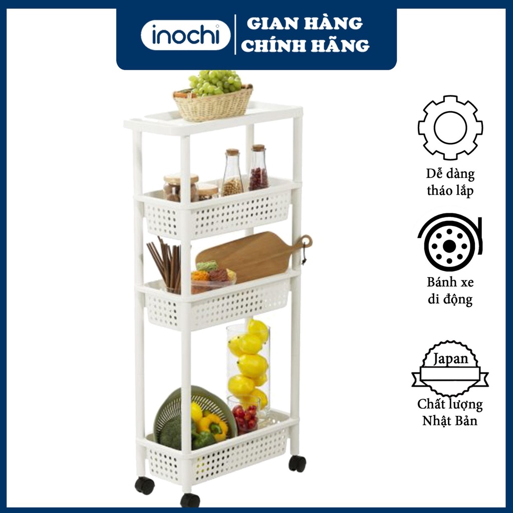 Cosmetic shelf - Multi-purpose shelf - mobile push shelf - 4-tier ...