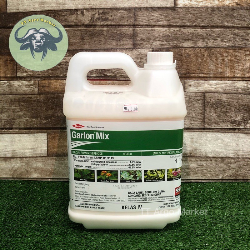 Garlon Mix 4L 1.6% Racun Rumput/ Herbicide/ 除草剂（杀树药水）(Racun Rumput ...