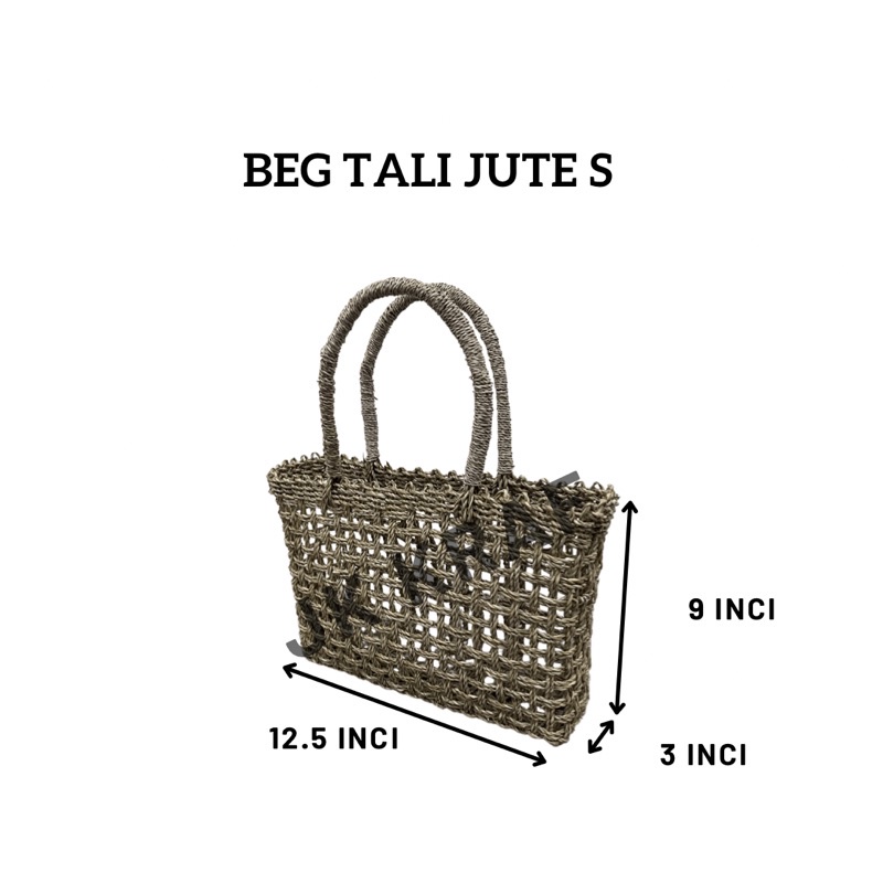 Beg Tali Jute / Jute Handmade Bags / Beg Murah | Shopee Malaysia