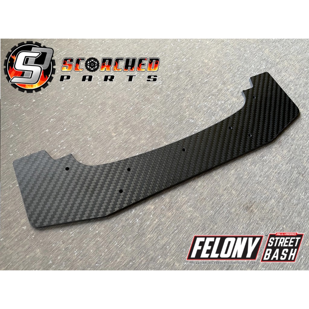 Scorched RC Carbon Fibre Front Splitter - Arrma Felony / Infraction ...