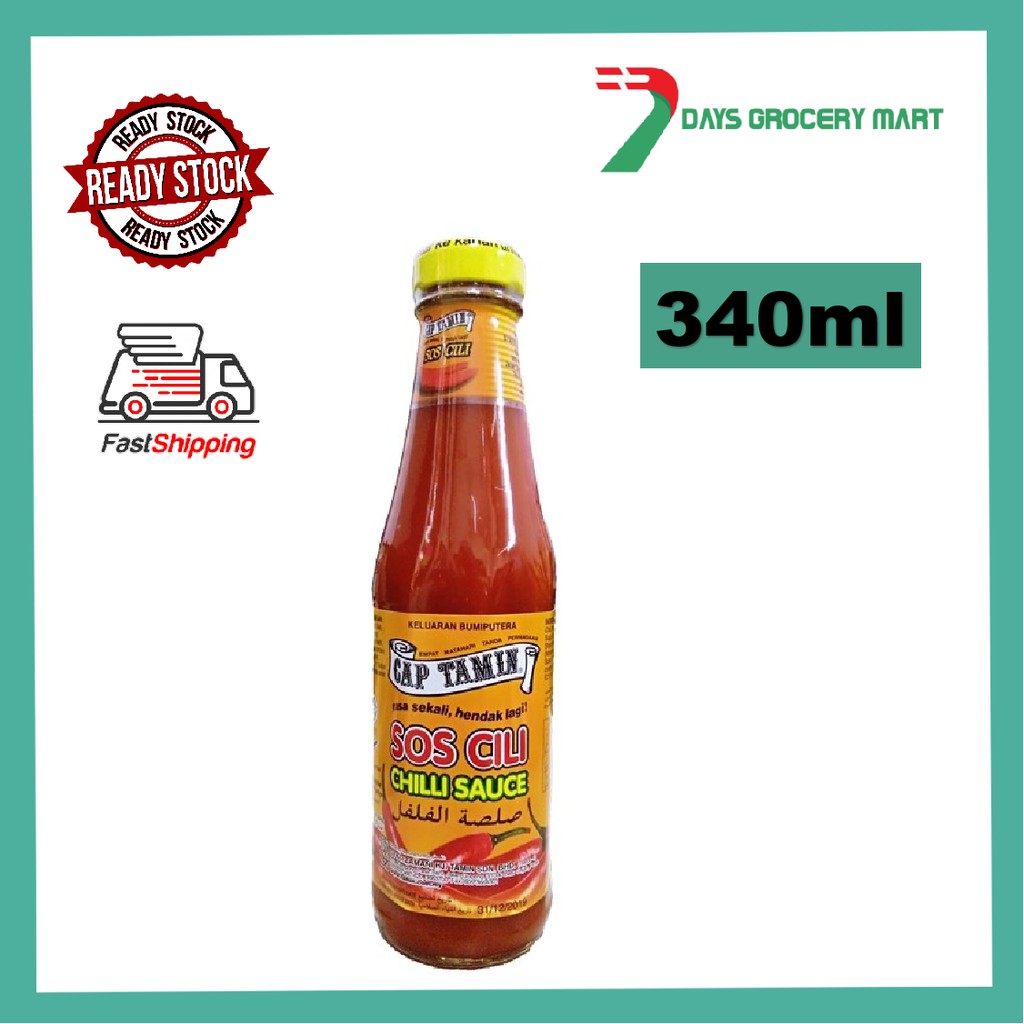 TAMIN Sos Cili (340ML)/Sos Cili Cap Tamin (340ML)/Cap Tamin Chilli ...
