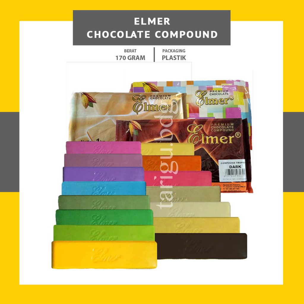 ELMER CHOCOLATE BAR - CHOCOLATE COLOR FLAVOR - CHOCOLATE BLOCK ...