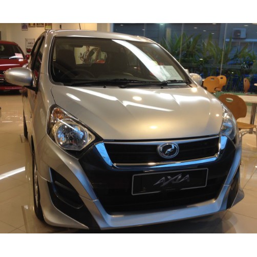 Front Skirting skirt Gear Up Axia bodykit with paint (Silver Color ...