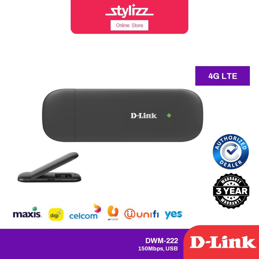 D-Link DWM-222 4G LTE Direct Mobile SIM USB Modem Adapter | Shopee Malaysia