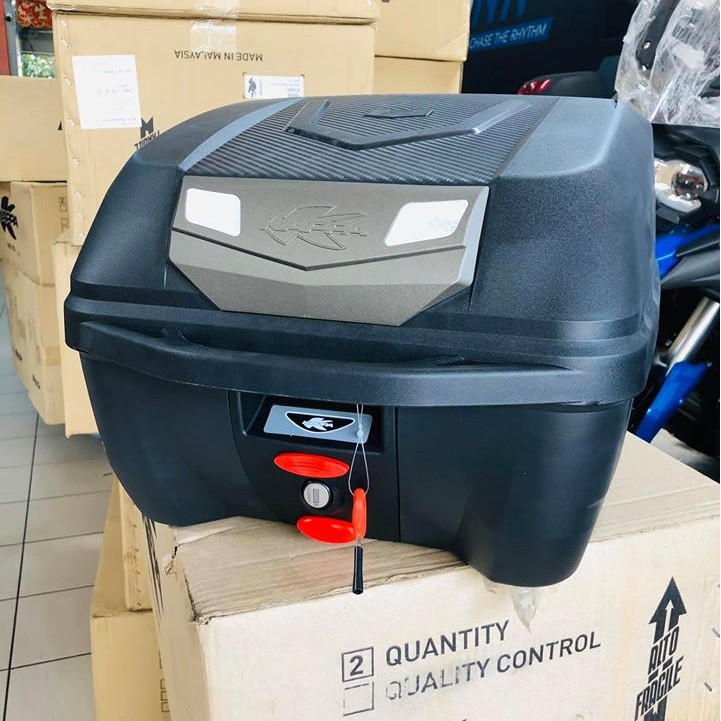 Kappa K320N 32 Liter 32L Motorcycle Top Box Carbon Square Design For ...