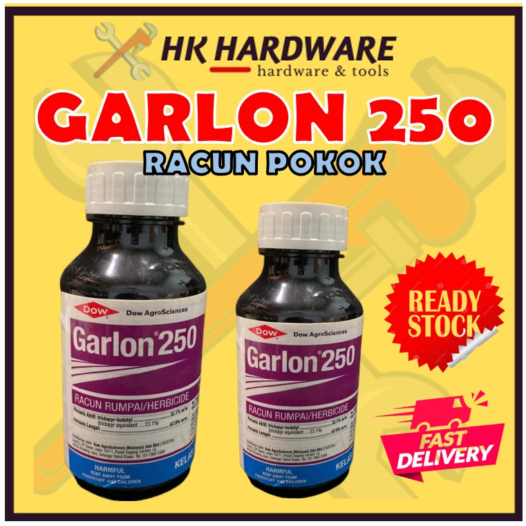 GARLON 250 HERBICIDE DOW 500 ML RACUN POKOK BESAR ANAK KAYU RUMPAI 500 ...