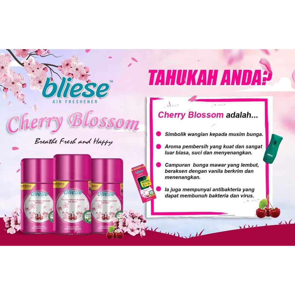 Air Freshener Dispenser BLIESEMATIC Set Pewangi Bilik Pewangi Rumah ...
