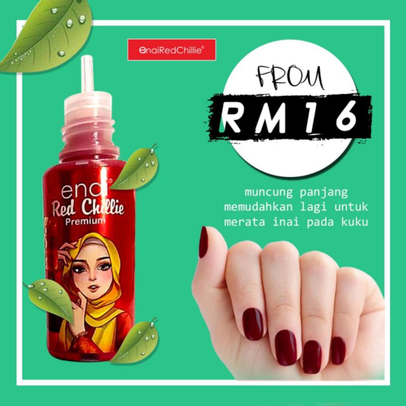 INAI KUKU RED CHILLIE | ENAI | HENNA KUKU Jenama no 1 Malaysia 💥💅 ...