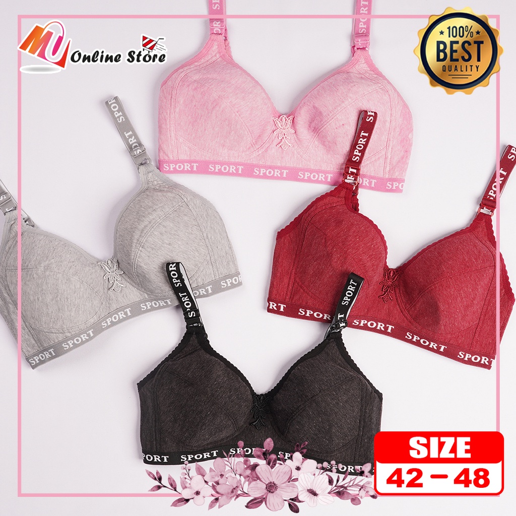 MU BRA WANITA DEWASA NON WIRED CUP C / NON PADDED WOMEN BRA / BAJU ...