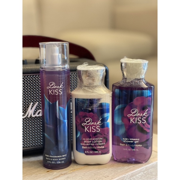 Body Mist Lotion Body Cream Dark Kiss Bath Body Works Full Dark Kiss