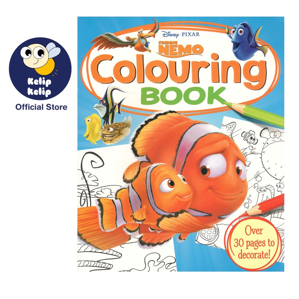 Disney Pixar Finding Nemo Simply Colouring Book For Kids 32 Pages ...