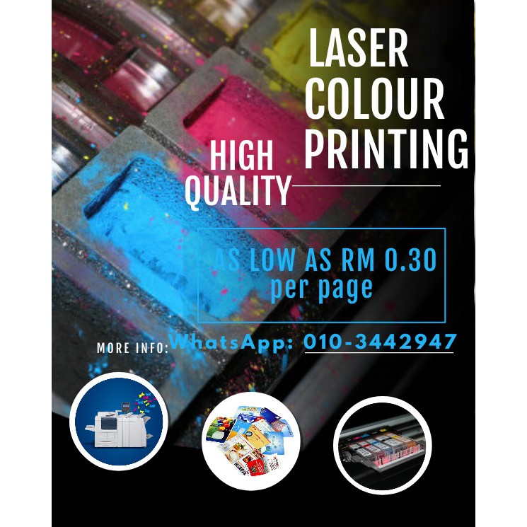 CHEAPEST LASER COLOUR PRINTING | Shopee Malaysia
