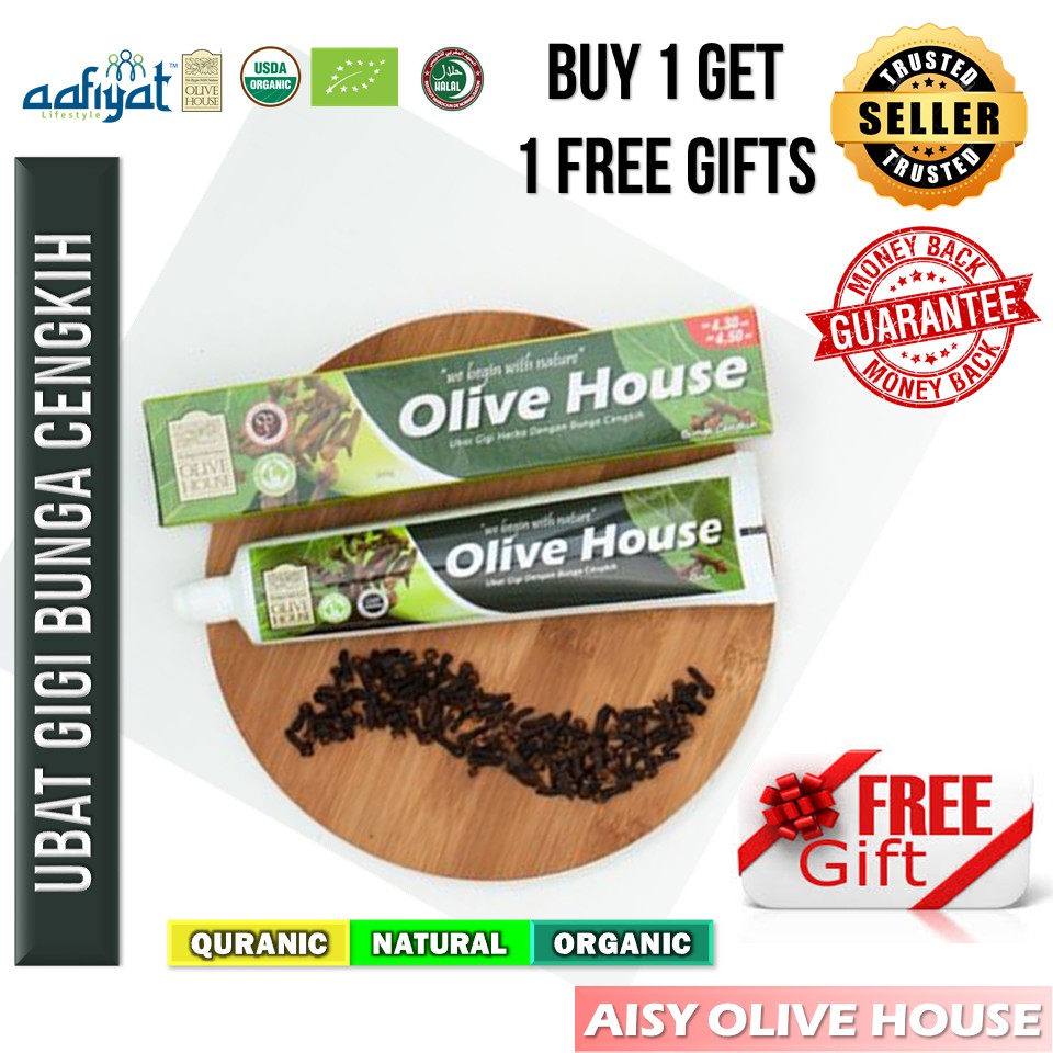 UBAT GIGI BUNGA CENGKIH OLIVE HOUSE 200gm | Shopee Malaysia