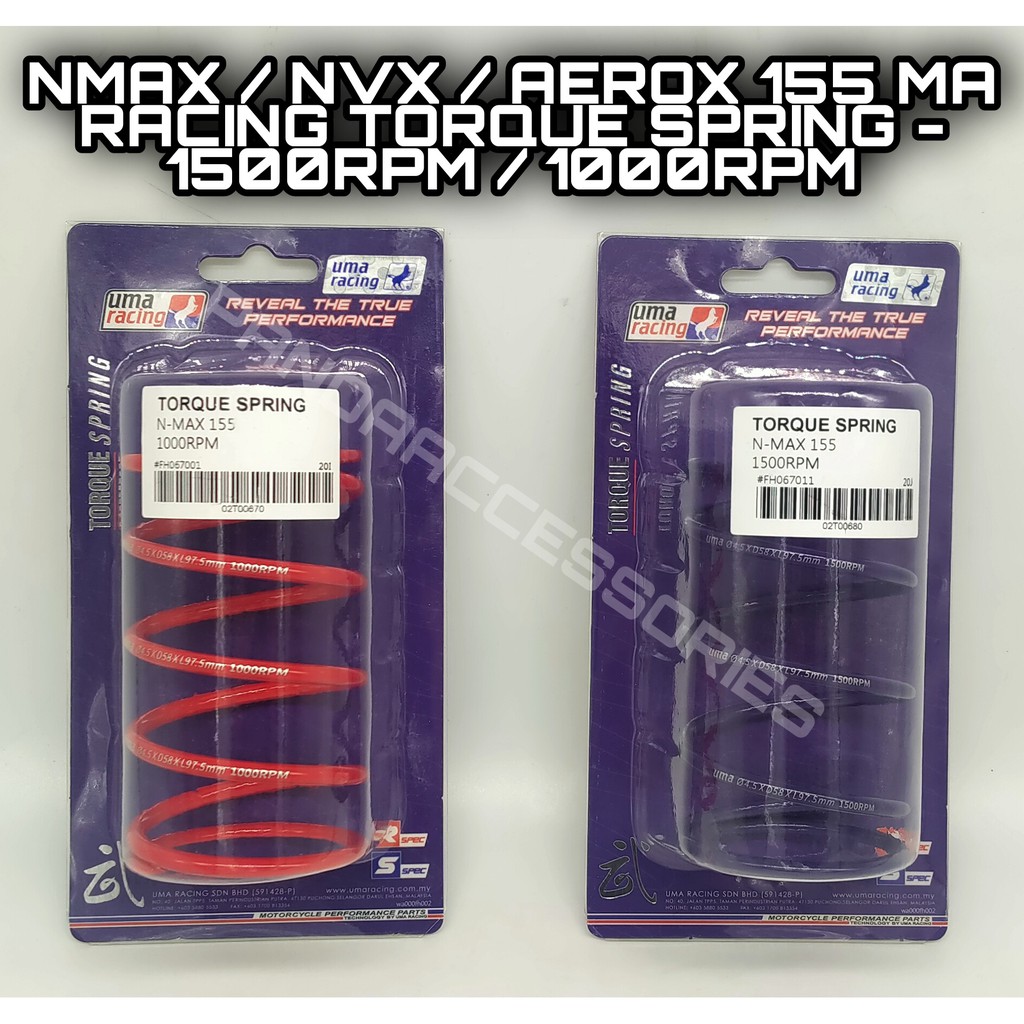 NMAX / NVX / AEROX 155 UMA RACING TORQUE SPRING CAME IN TWO CHOICE ...