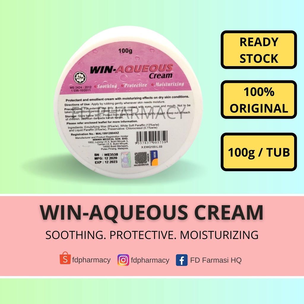 [READY STOCK] WIN-AQUEOUS CREAM 100G (EXP : 02/2027) | Shopee Malaysia