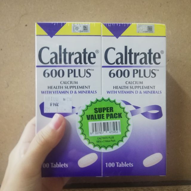 Caltrate 600 plus (value pack) 2x100’s exp 9/2025 calcium | Shopee Malaysia