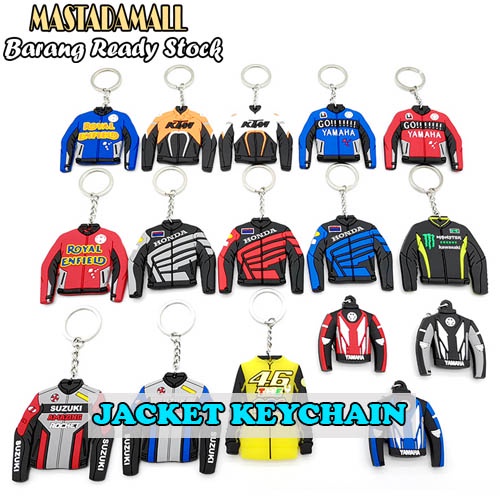Jacket Keychain | yamaha honda kawasaki duke superbike jacket rubber ...