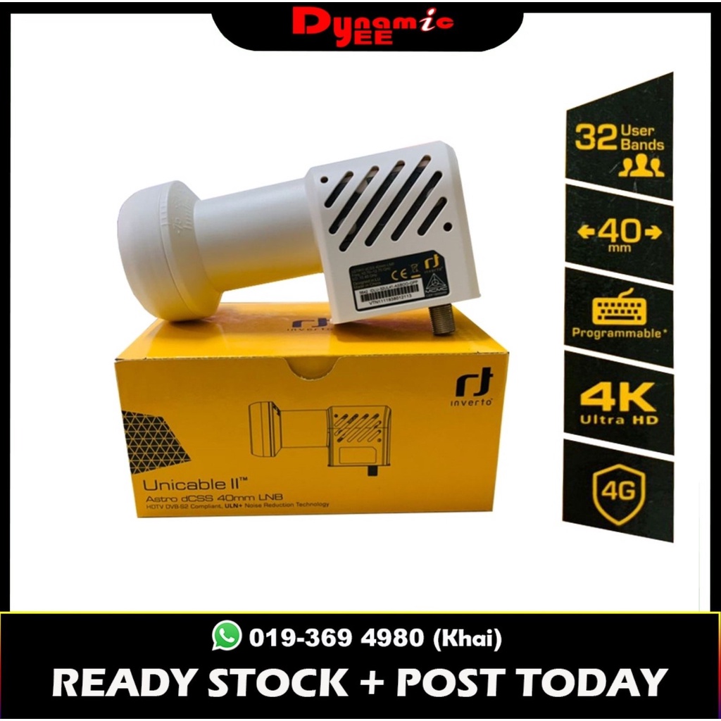 Original Inverto Astro DCSS 40MM LNB TVLB301 | Shopee Malaysia