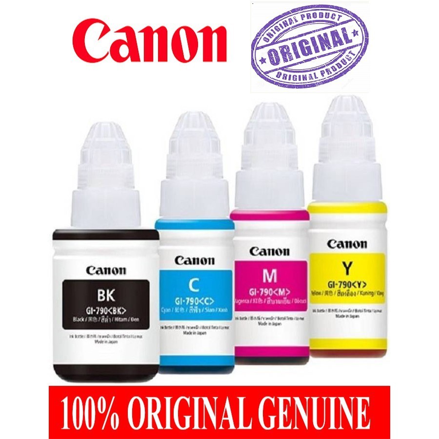 ORIGINAL CANON INK REFILL GI-790 FOR PRINTER G1000 G2000 G3000 G4000 ...