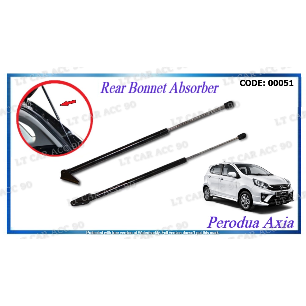 Perodua Axia Rear Bonnet Boot Damper Absorber Strut | Shopee Malaysia