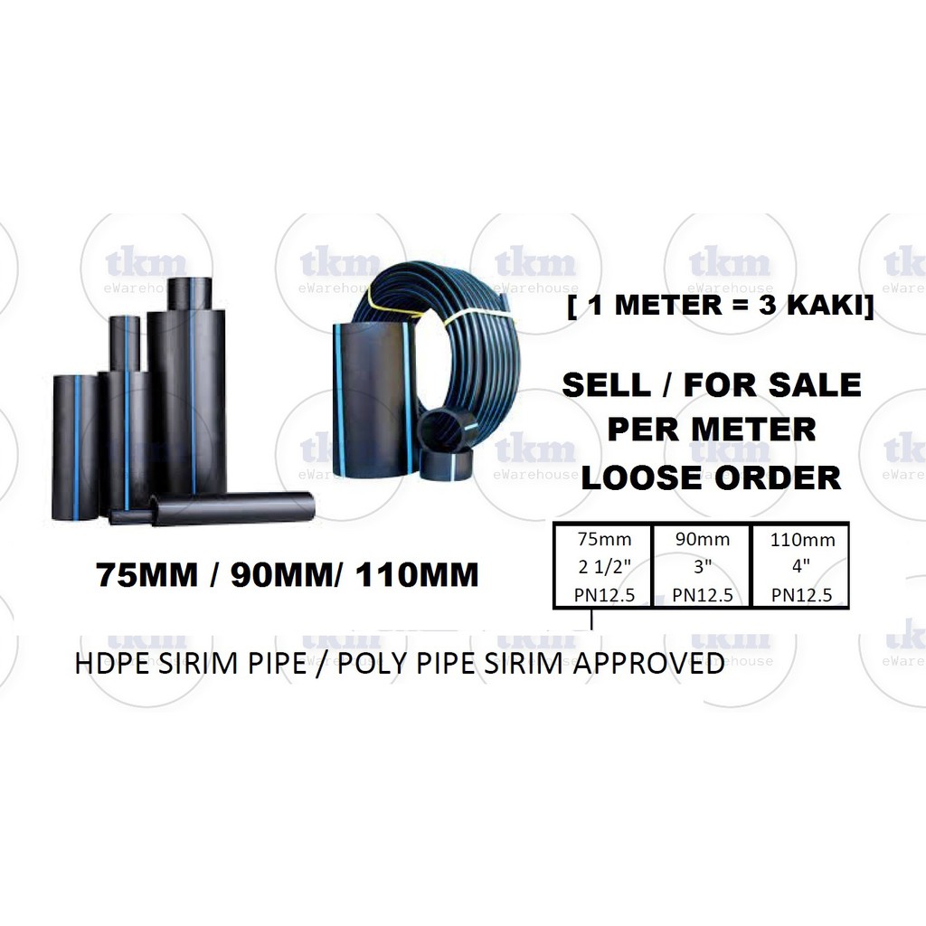 [READY STOCK] LOCAL SIZE MALAYSIA SELLER HDPE PP POLY PIPE PIPING SIRIM ...
