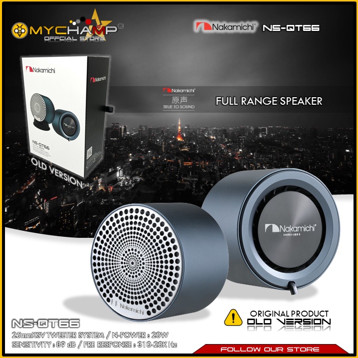 Nakamichi 25mm KSV Tweeter Speaker 200W NS-QT66 / NS-QT66 ll (with bass) Car audio & accessories ...
