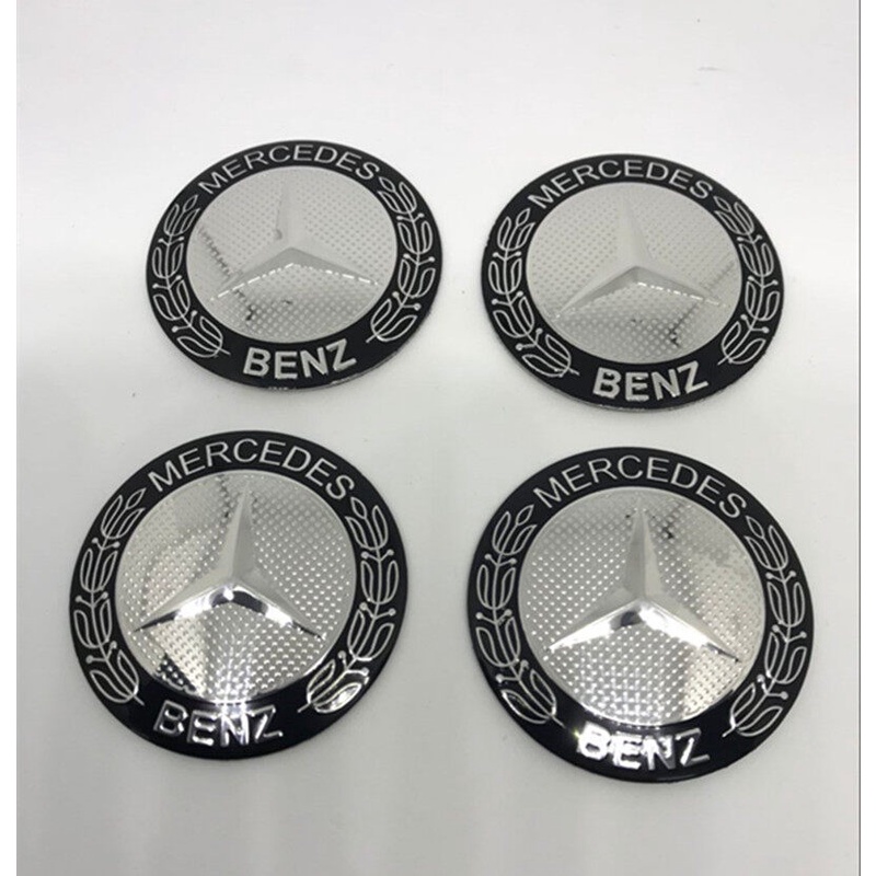 4pcs 56mm Wheel hub cap sticker for Mercedes Benz Brabus AMG Apple tree ...