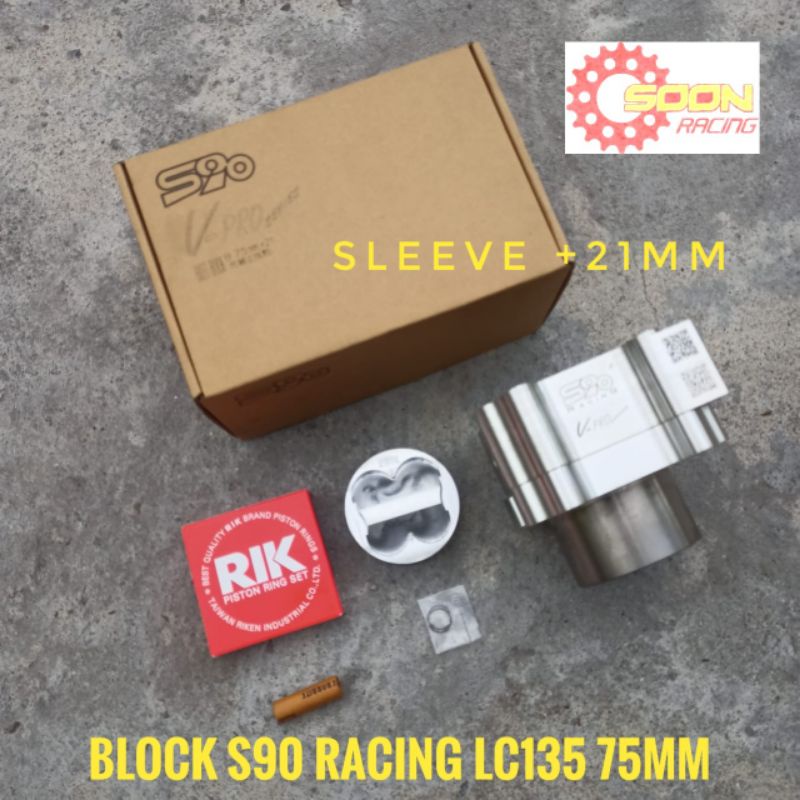 PROMOTION LC Y15 BLOCK S90 RACING CNC BLOCK 75MM SLEEVE +21MM YAMAHA ...