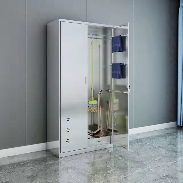( Free Shipping )Stainless steel cleaning cabinet with double doors ...
